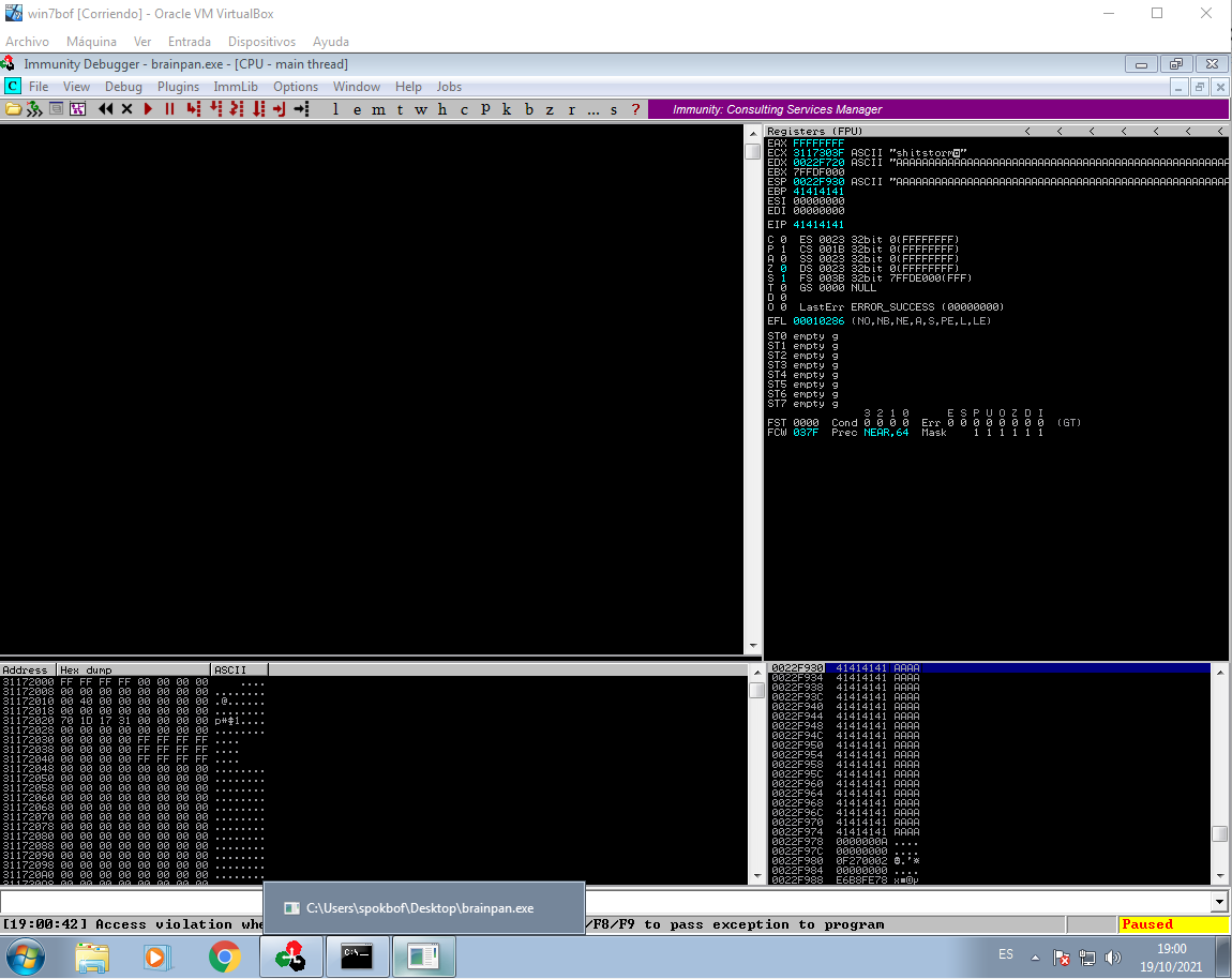 [eCPPT Style] - Buffer overflow Brainpan.py - 5pok
